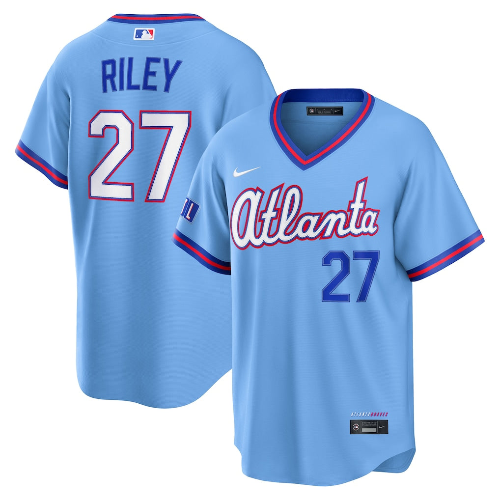 Austin Riley Atlanta Braves 2026 City Connect Stadium Jersey - Powder ...